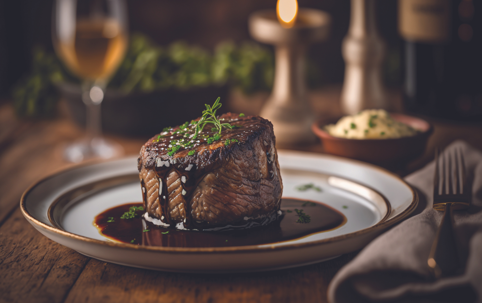 Healthy Filet Mignon Recipe with Bordelaise Sauce | Red Mountain Weight ...