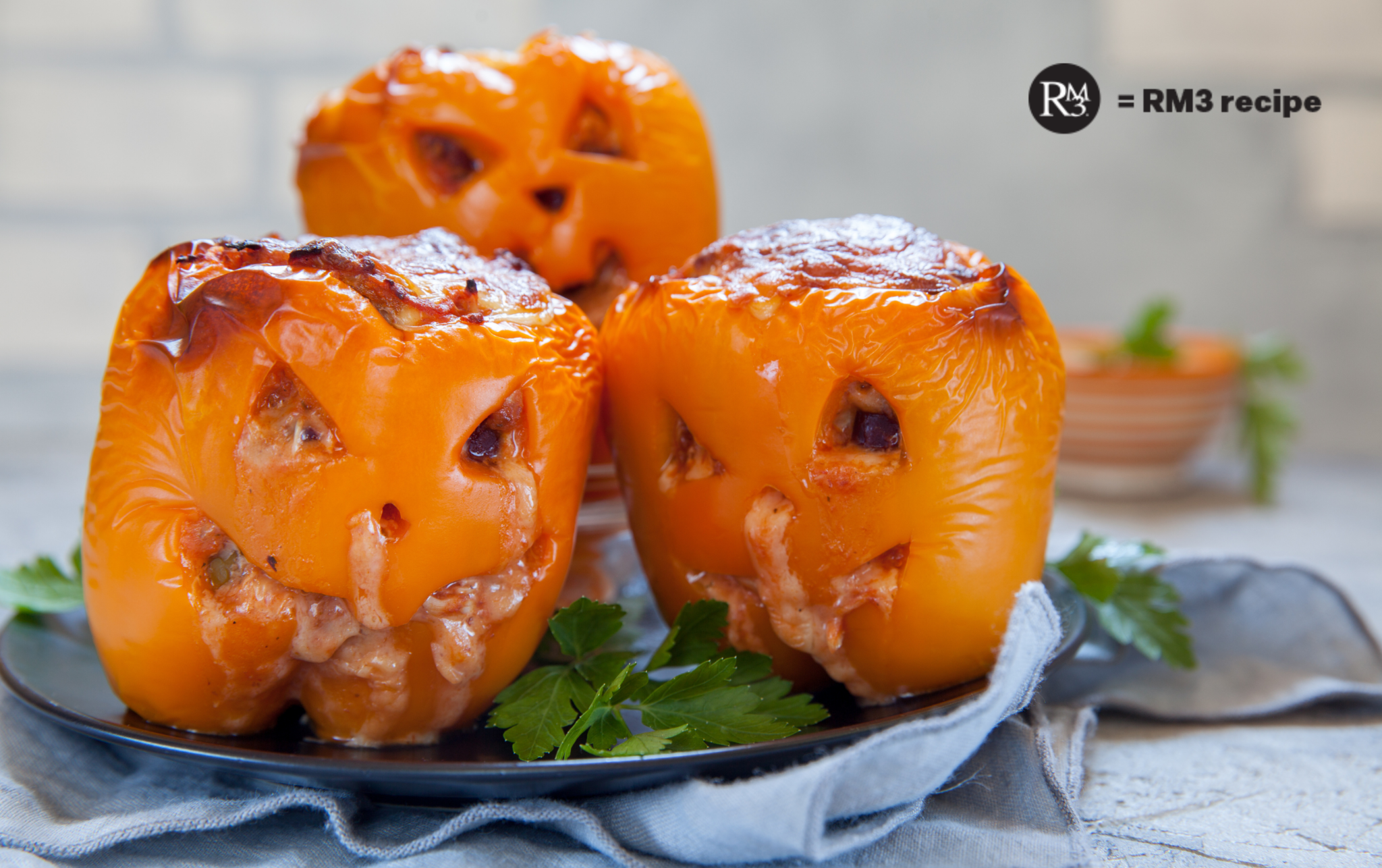 Jack O’ Lantern Stuffed Peppers | Fun & Healthy Halloween Recipe | Red ...